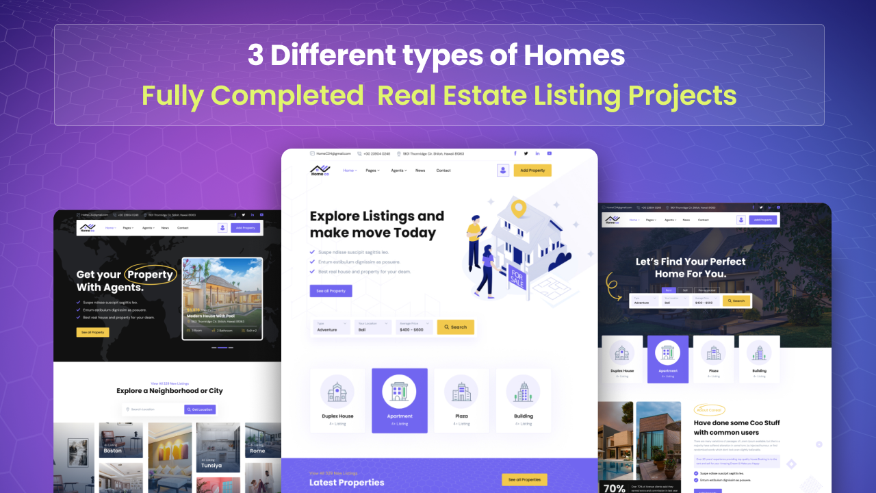 Homeco - Real Estate Directory Listing Laravel Script with Flutter Mobile App (Bundle) by ...